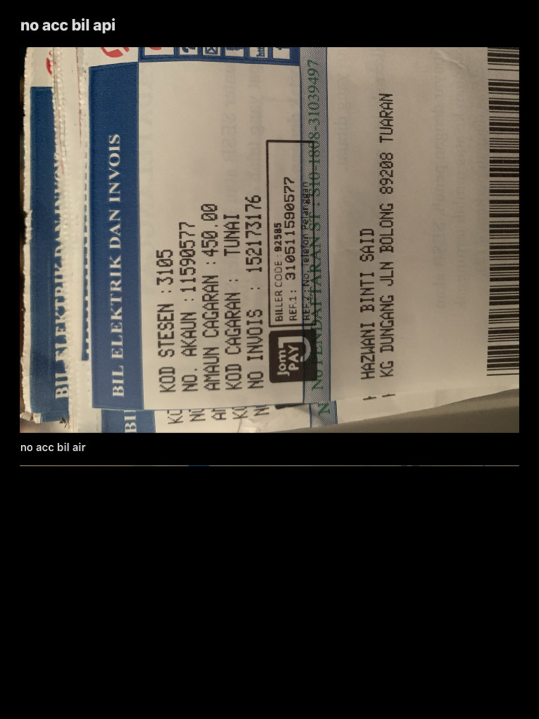 No Acc Bil Api | PDF