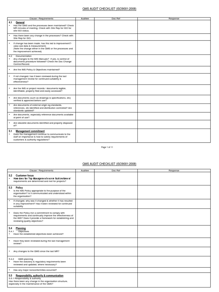 QMS Iqa | PDF | Audit | Iso 9000