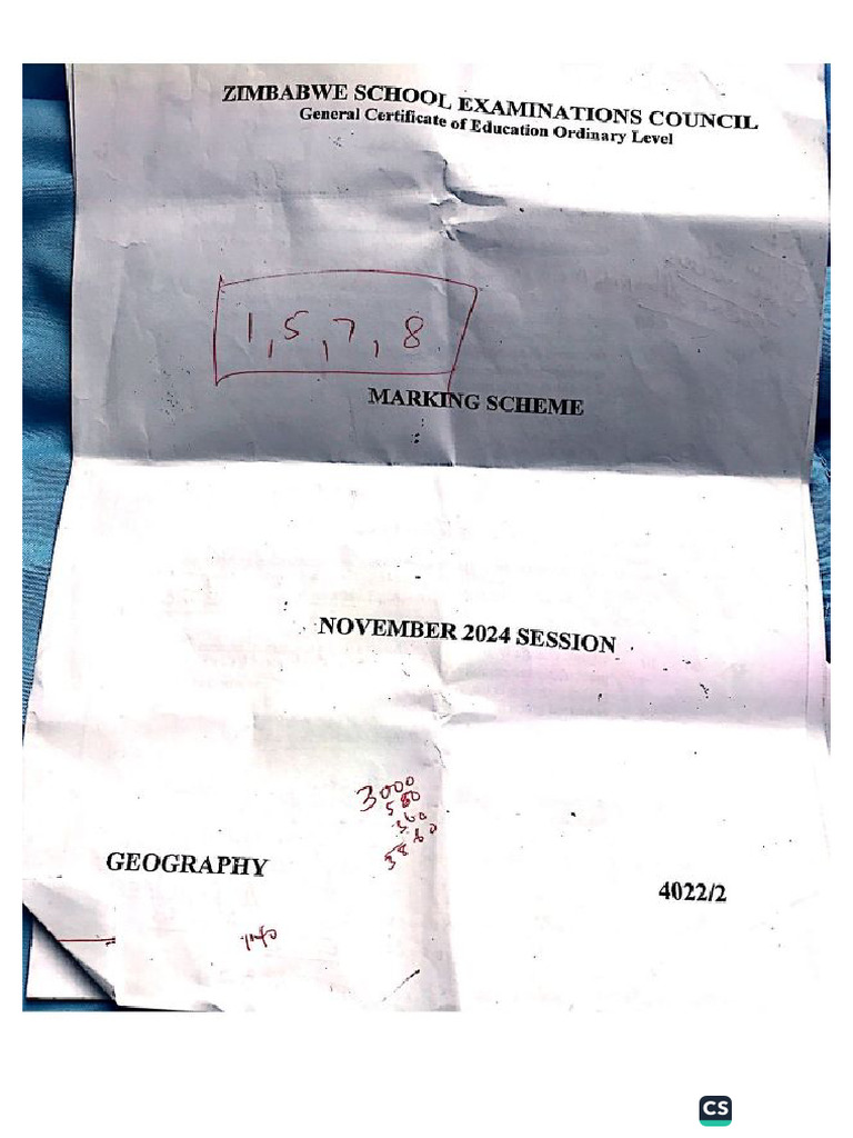 2018-2024 O Level Geo P2 Marking Schemes | PDF