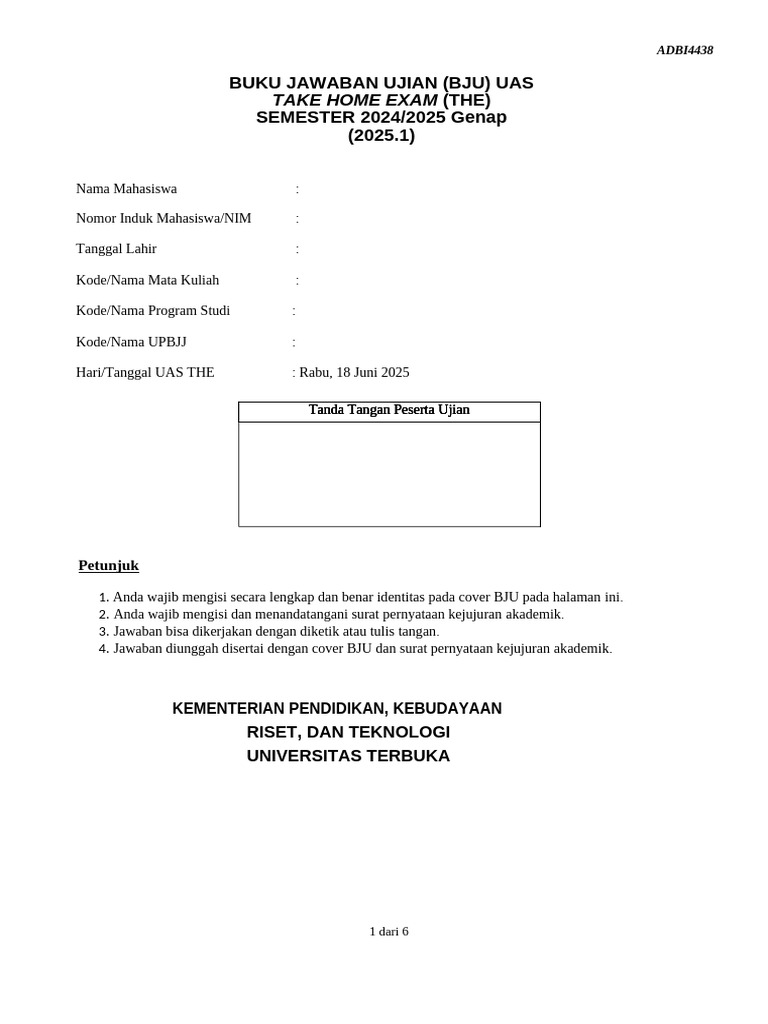 Jawaban The Manajemen Sumber Daya Manusia Adbi 4438 | PDF