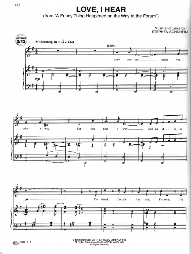 Love, I Hear (Audition Cut) | PDF