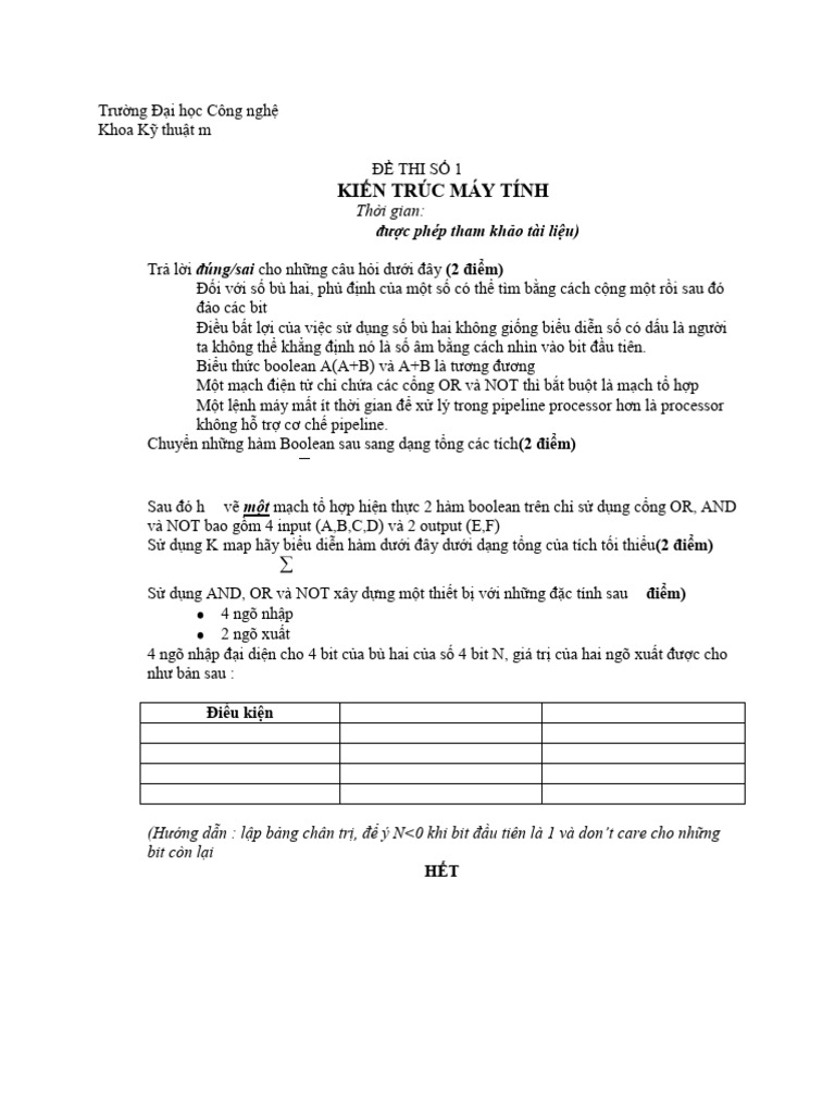 Kien-Truc-May-Tinh - Vu-Duc-Lung - de - Thi - KTMT - 2010 - So - 1 - Bthieu - (Cuuduongthancong ...