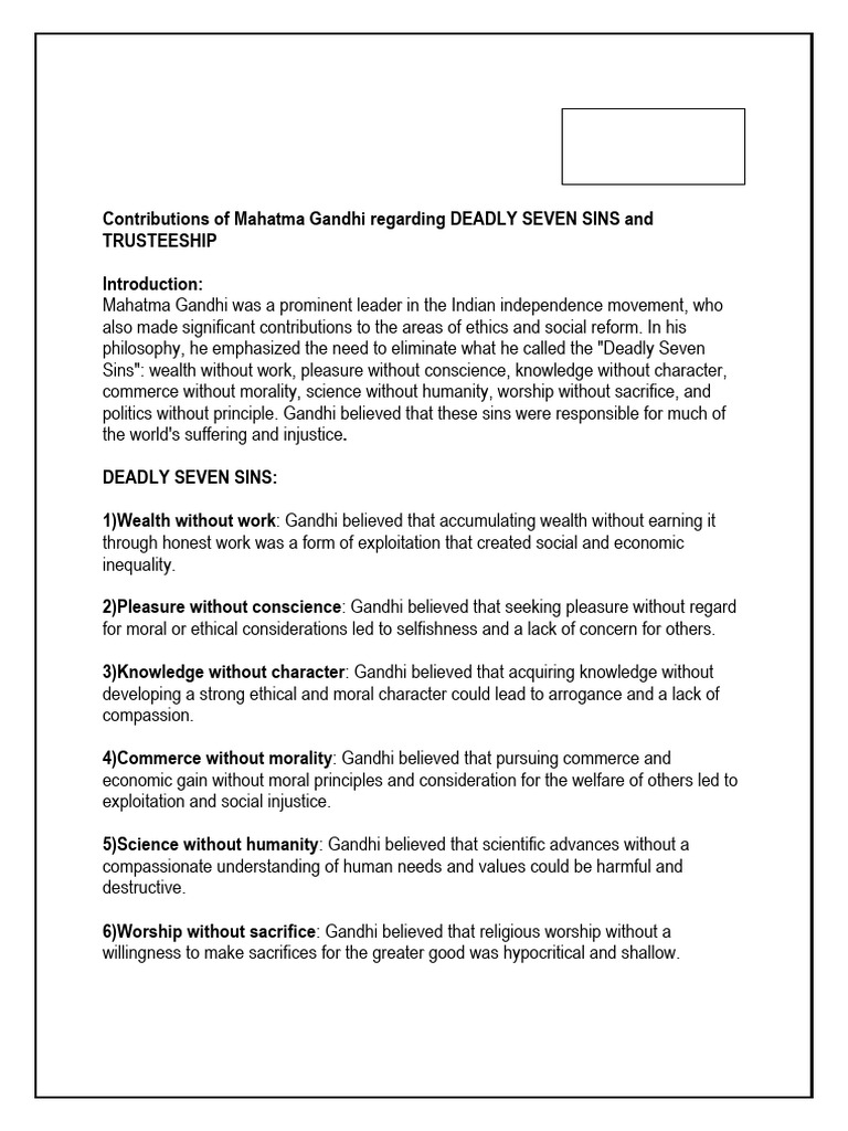 (Alm-1 Becg) | PDF | Mahatma Gandhi | Conscience