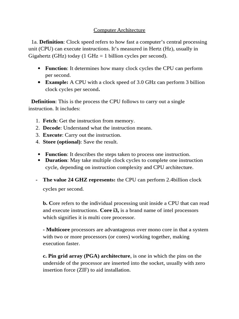 Computer Architectur GGL - Classroom | PDF | Central Processing Unit | Parallel Computing