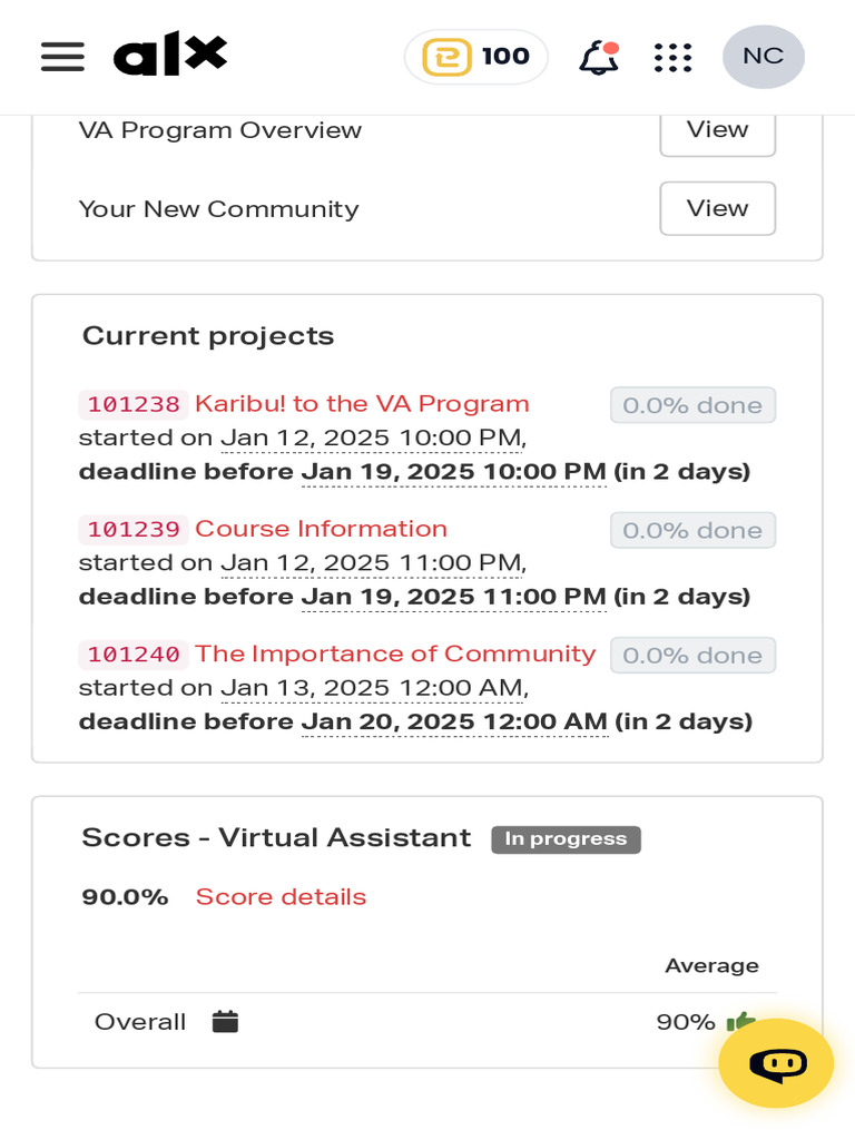 Learner Dashboard ALX Africa Intranet | PDF