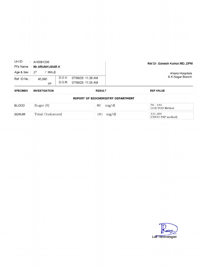Arunkumar Report 07.06 | PDF