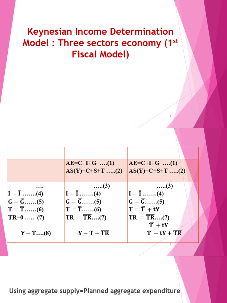 Three Sectors Economy Overview | PDF | Keynesian Economics | Economic ...