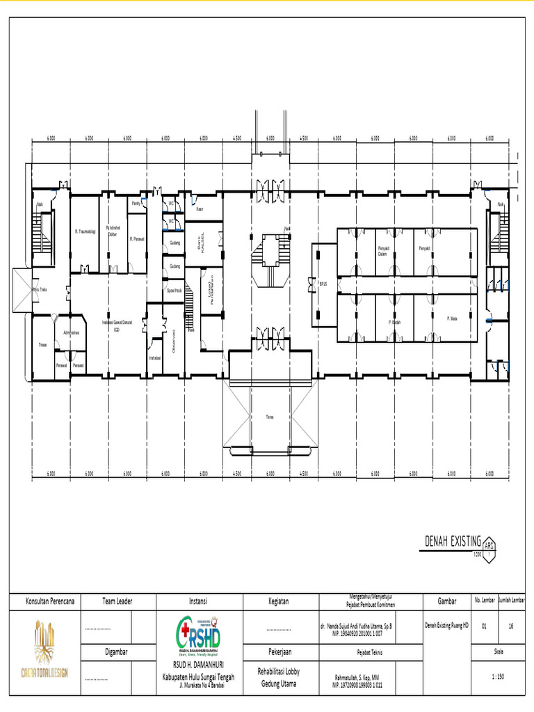 Rehabilitasi Interior Lobby RSUD | PDF