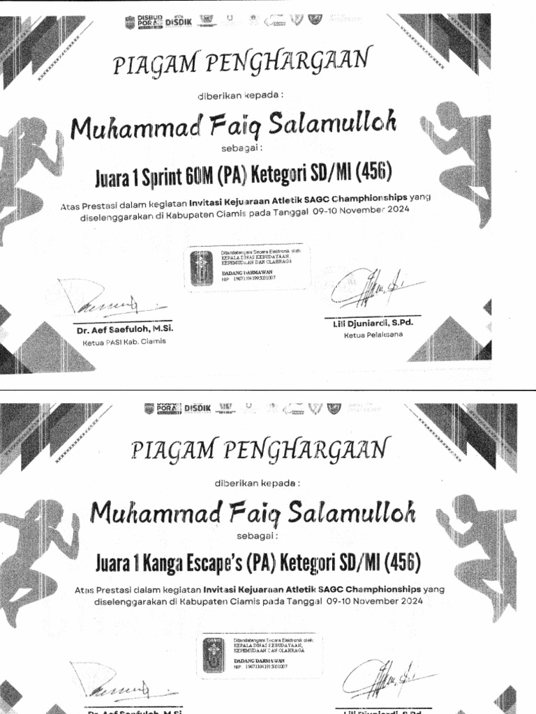 Sertifikat Fa'Iq1442-Compressed | PDF