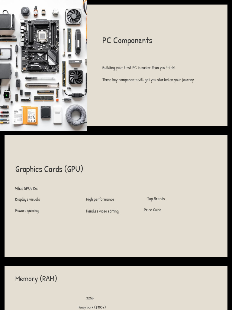 Essential PC Components Guide | PDF