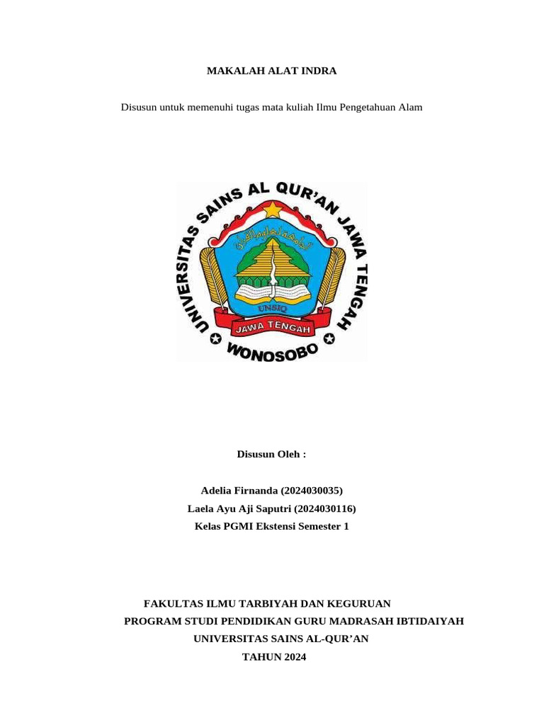 Alat Indra: Fungsi dan Perawatannya | PDF