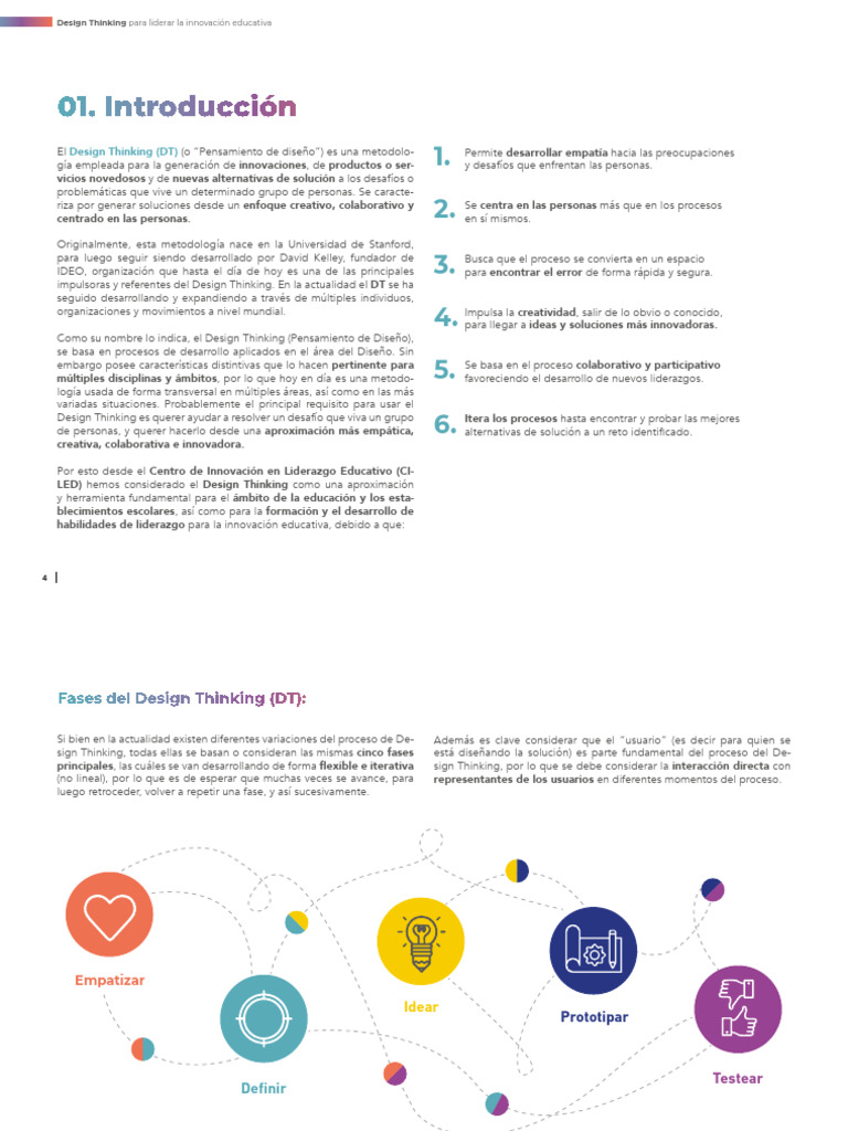 Fases del Design Thinking en Educación | PDF | El pensamiento de diseño ...