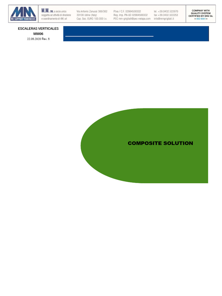 Mm06-Escaleras Verticales de Prfv_es_rev5 | PDF | Escalera | Tornillo