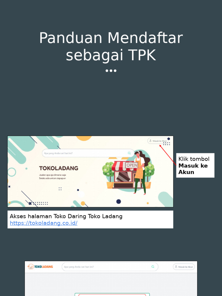 Cara Mendaftar Sebagai TPK | PDF