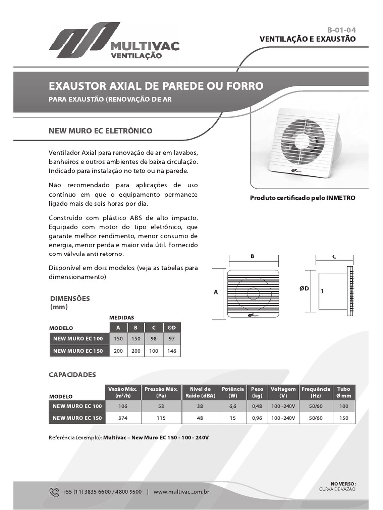 Exaustor Multivac Apresentação | PDF