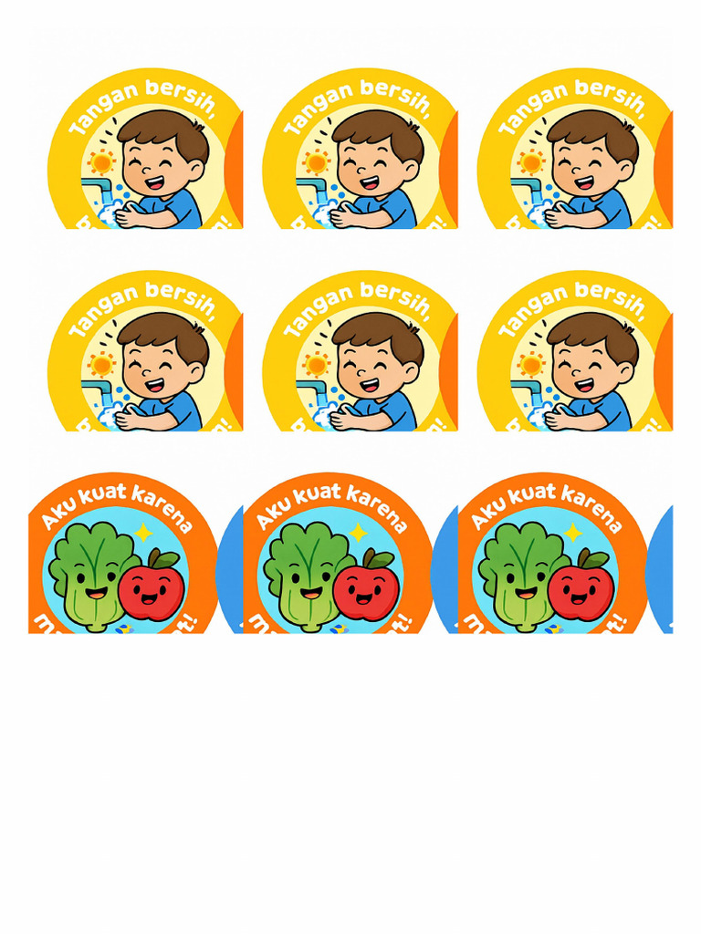 Stiker Phbs SD 42pcs Kesmas | PDF