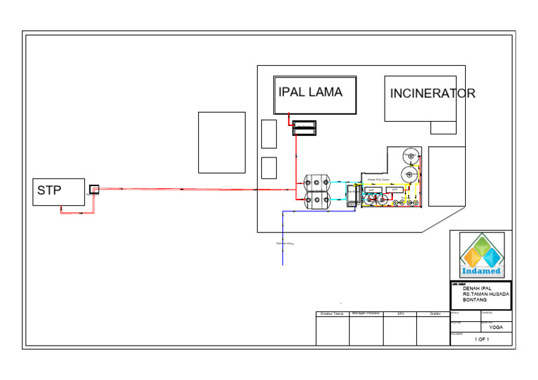 Denah Lay Out Ipal Bontang-Model | PDF