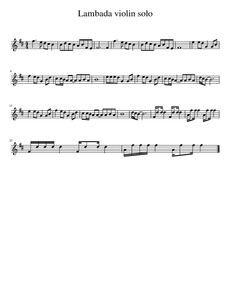 M Solo Lambada | PDF