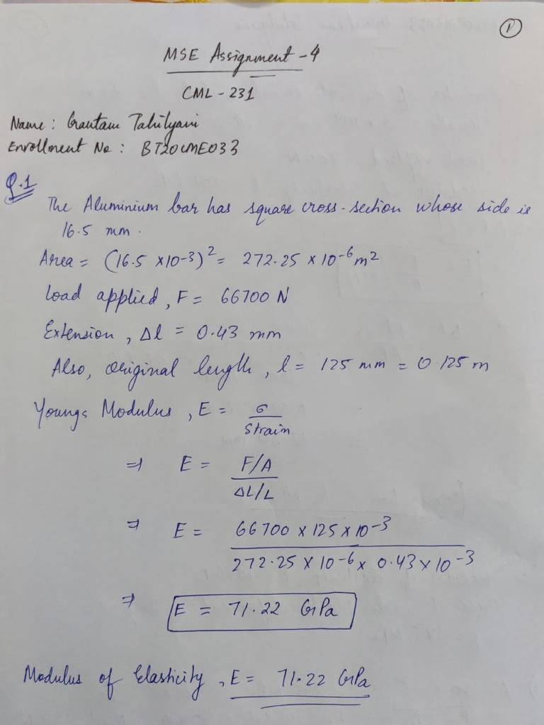 Bt20cme033 - Gautam Tahilyani - Mse Assignment 4 | PDF
