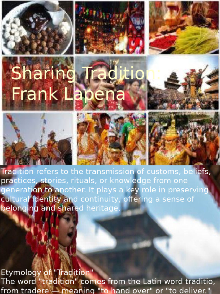 Sharing Tradition: Insights by Frank LaPena | PDF