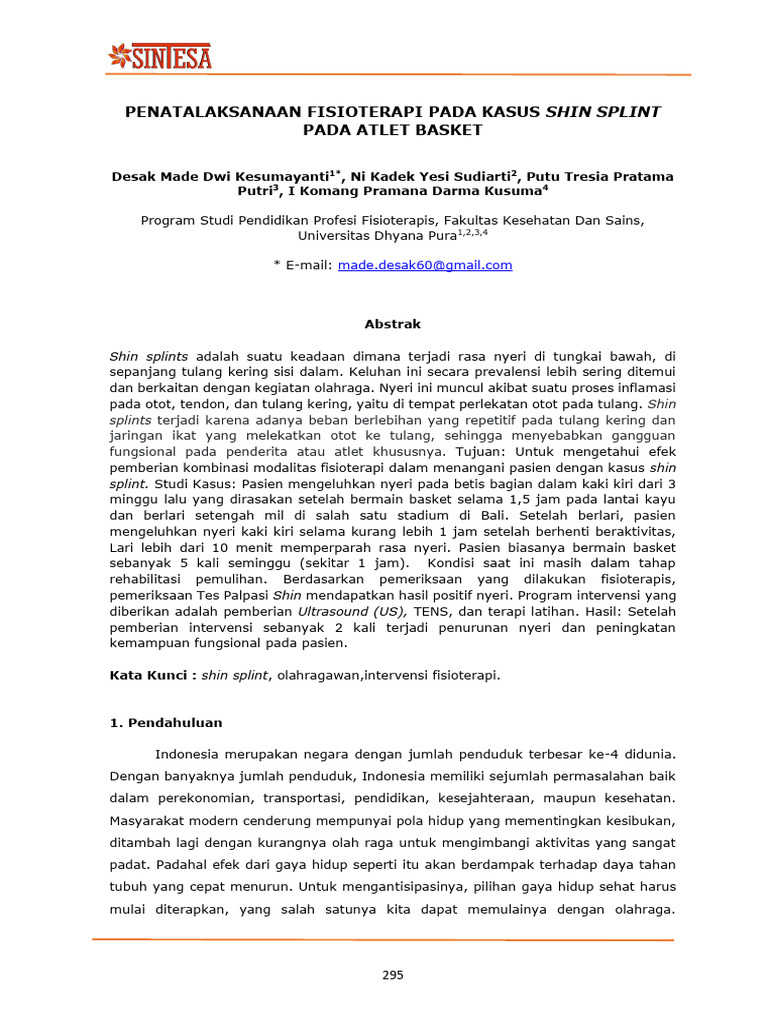 Jurnal Shin Splint Aquila | PDF