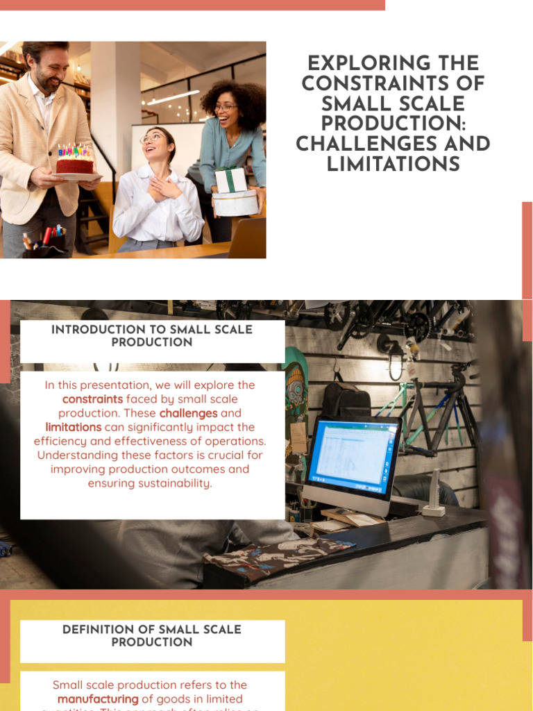 Slidesgo Exploring The Constraints of Small Scale Production Challenges ...