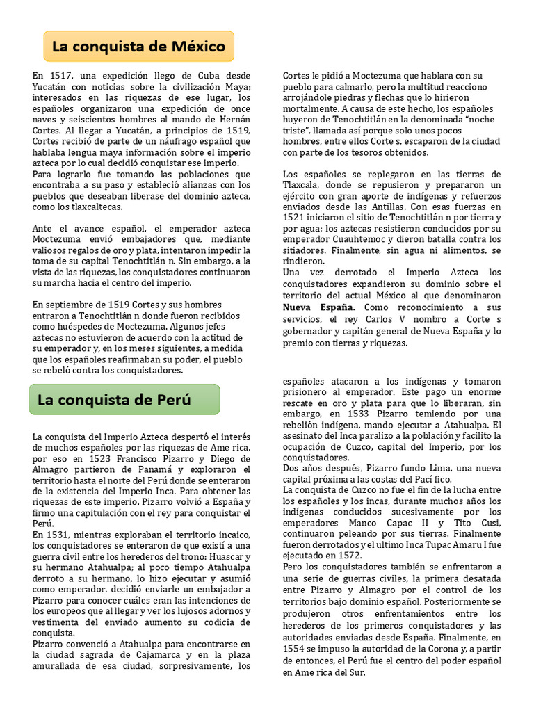 Casos para Trabajar La Conquista. | PDF | Francisco Pizarro | Imperio Inca