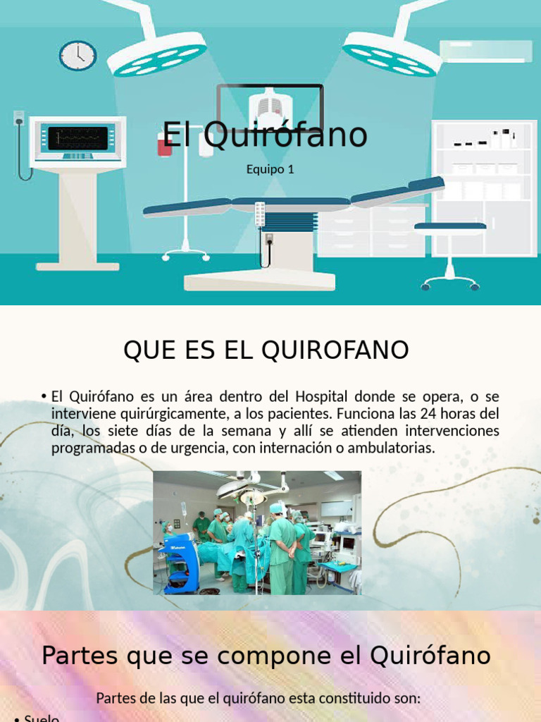 Partes y diseño del quirófano | PDF | Encendiendo | Diodo emisor de luz