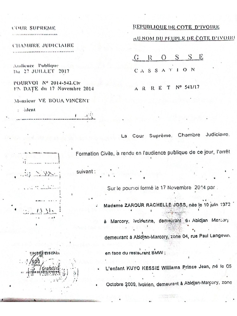 Arrêt Dame Zarour | PDF