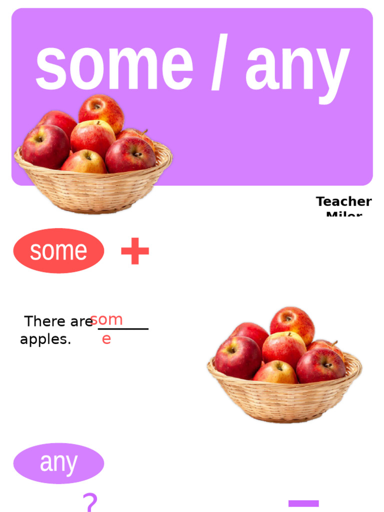 Understanding "Some" and "Any" Usage | PDF