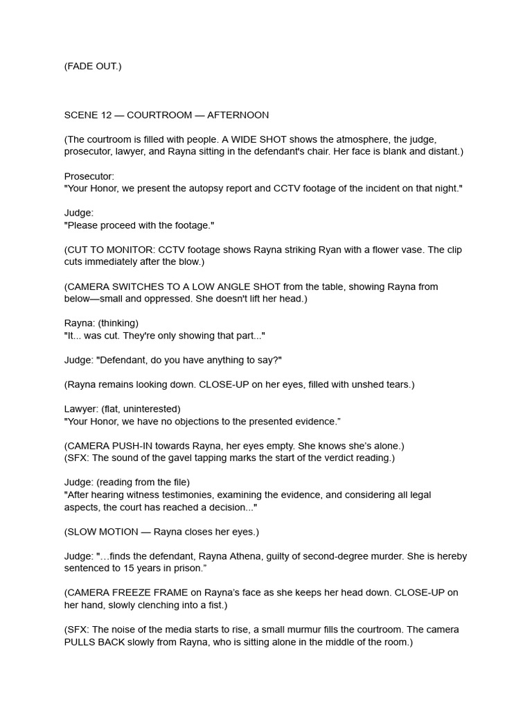 Script Drama - Echo of Justice | PDF | Courtroom | Witness