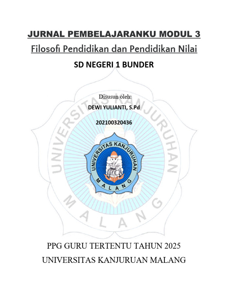 Jurnal Pembelajaranku Modul 3-2 | PDF