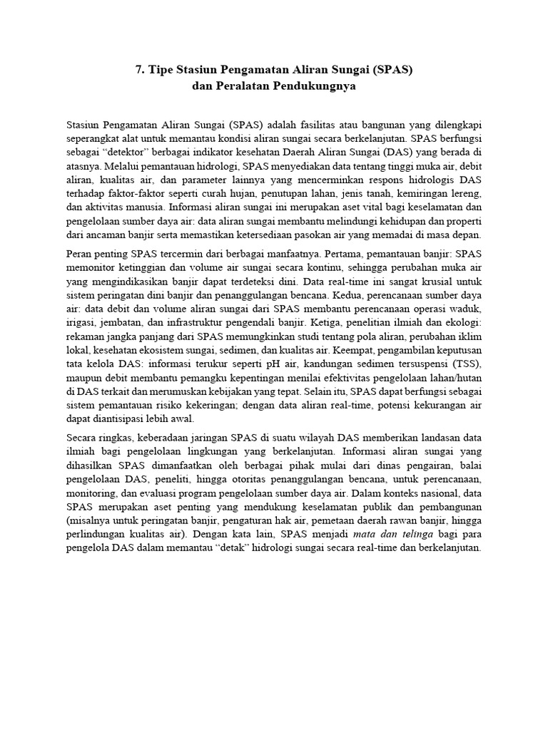 Bacaan-7 Tipe SPAS | PDF