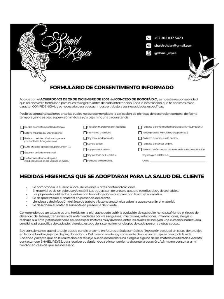 Consentimiento Informado | PDF | Alergia | Especialidades Medicas