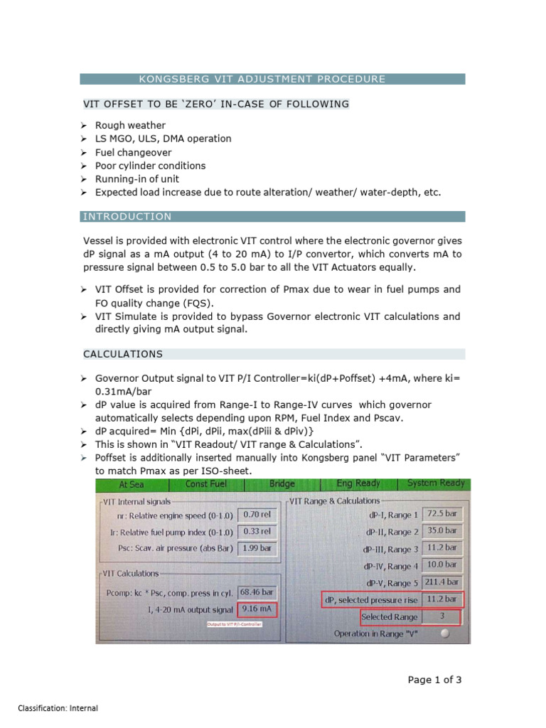 Kongsberg VIT Adjustment | PDF | Mechanical Engineering