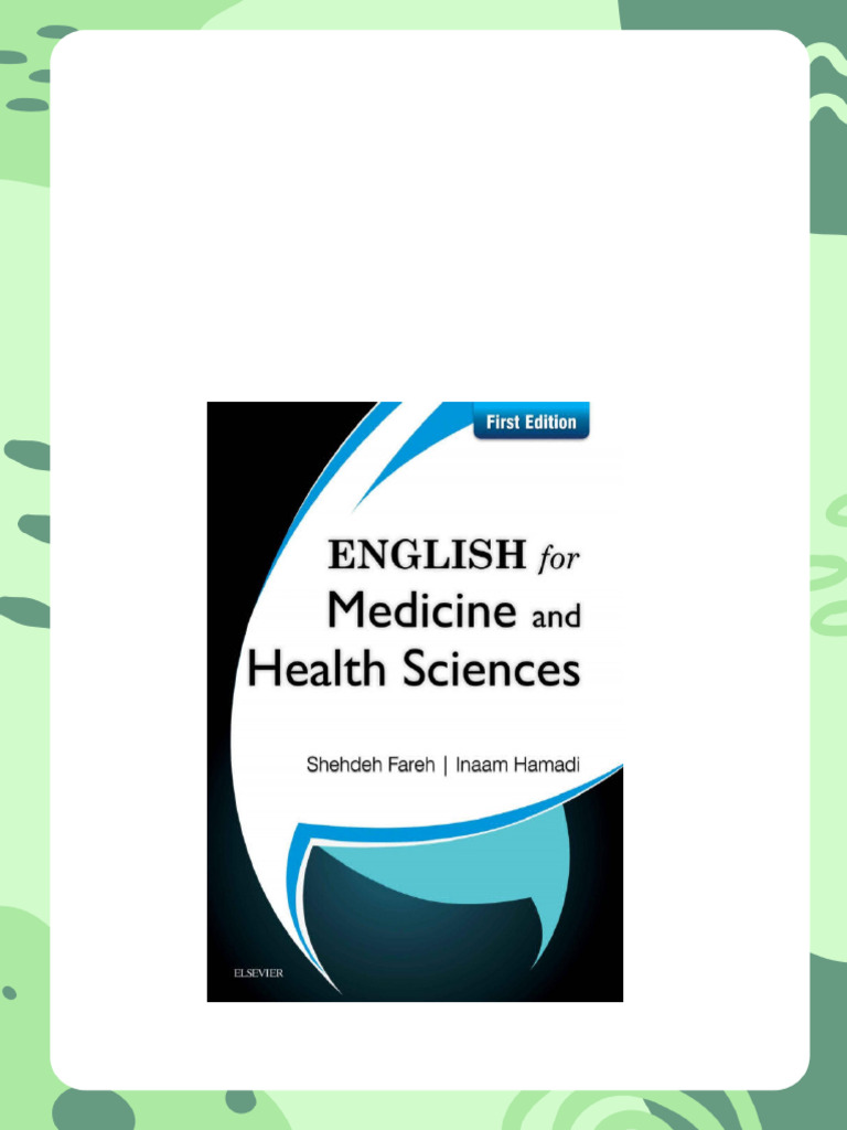 English For Medicine & Health Sciences 1st Edition Shehdeh Fareh & Inaam Hamadi - Ebook PDF ...
