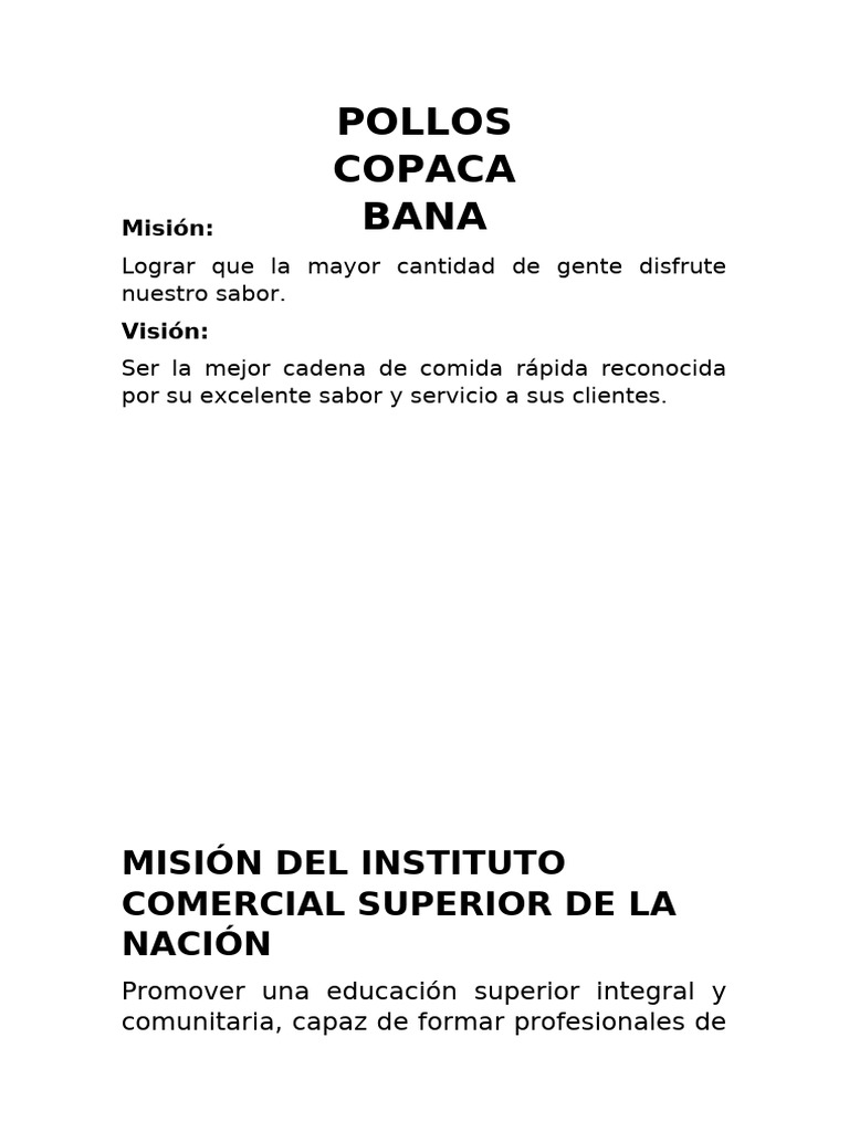 Pollos Copacabana | PDF