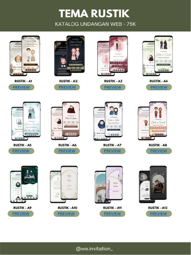 Undangan Website: Pilihan Desain | PDF