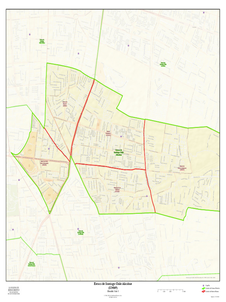 Estaca de Santiago Chile Alicahue - (524069) - Tamanho - Pôster | PDF
