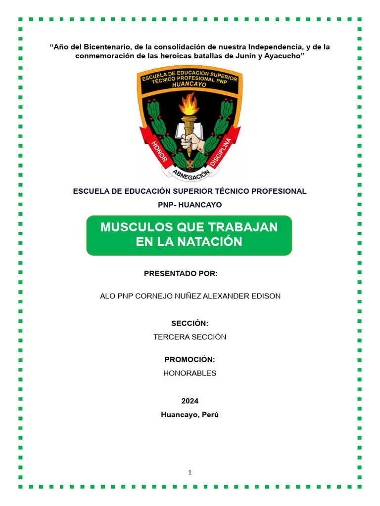 Cornejo Nuñez, Alexander Edison - Monografía Natacion | PDF | Nadando ...