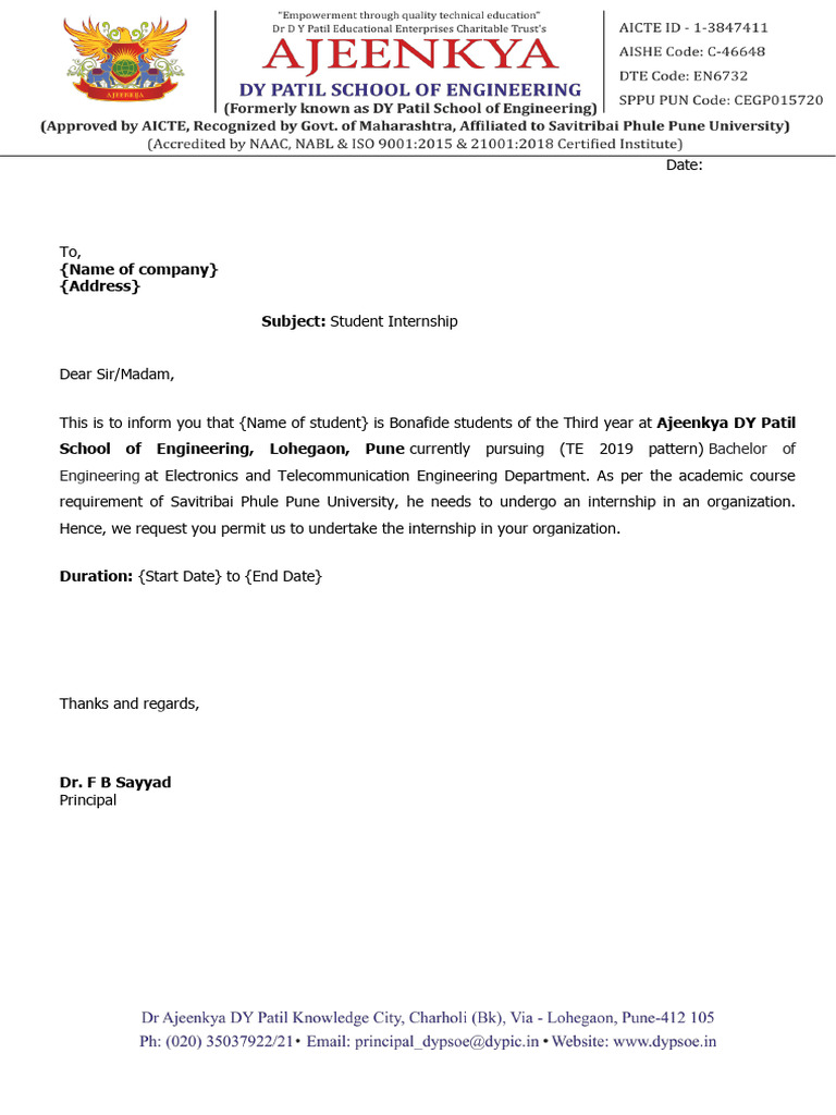 DYPSOE Internship Documents - Colour-Print | PDF | Civil Law (Legal System) | Justice