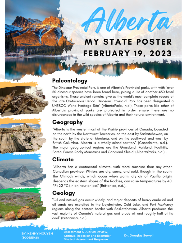 Alberta: Geography, Climate, and Fossils | PDF | Alberta | Earth Sciences
