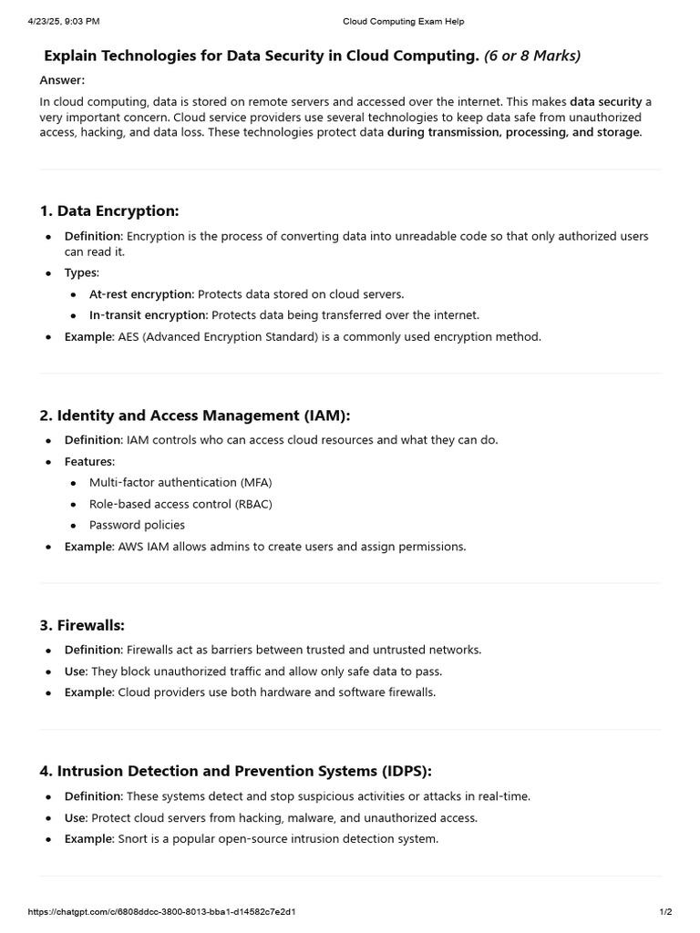 Dta Security in Cloud Computing | PDF | Cloud Computing | Security