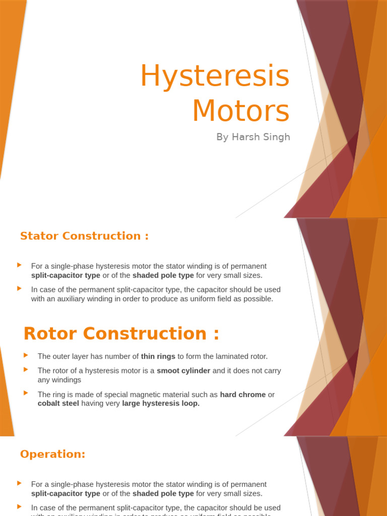Hysteresis Motors | PDF