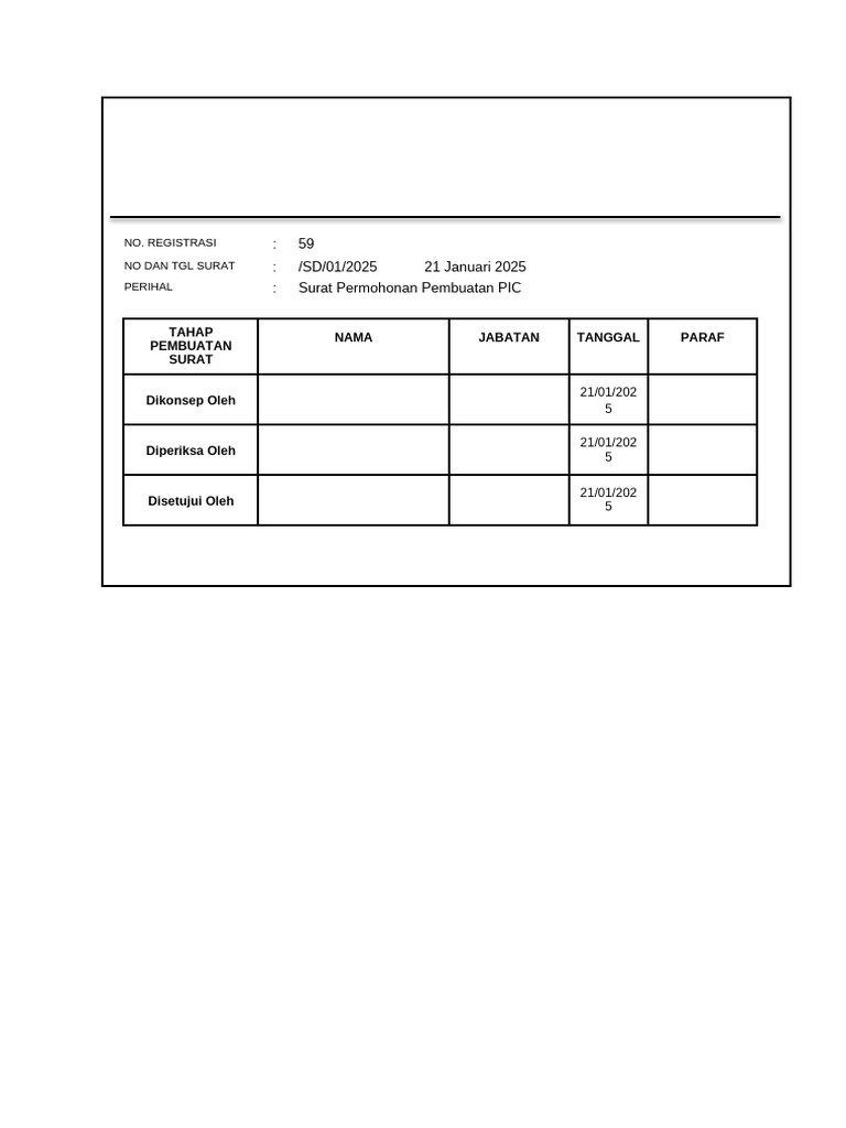 Form Disposisi | PDF