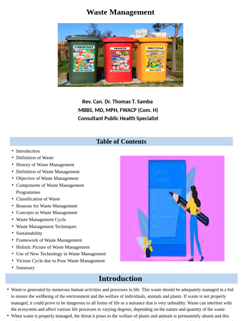 Comprehensive Guide to Waste Management | PDF | Waste Management | Waste