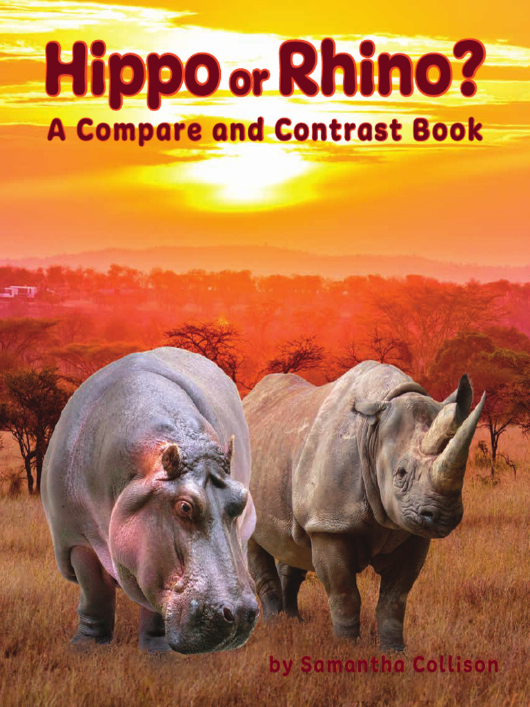 HippoRhino-comparision and Contrast | PDF | Rhinoceros | Hippopotamus