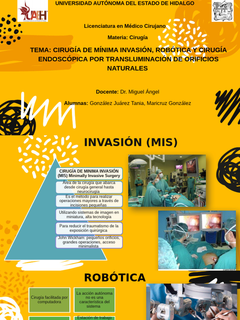 4.3 Cirugía de Mínima Invasión, Robótica y Cirugía Endoscópica Por ...
