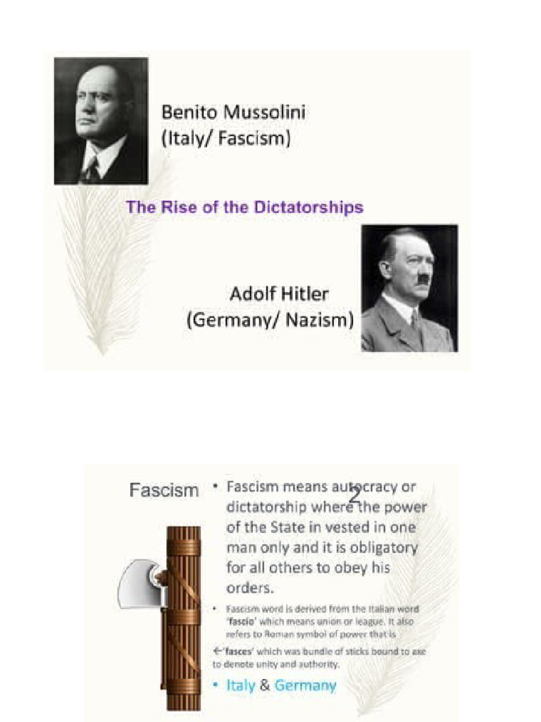 Rise of Dictatorship | PDF