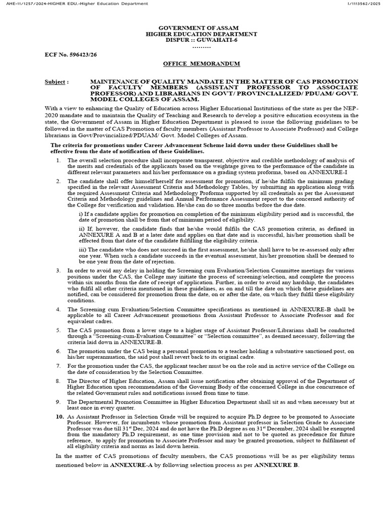 Om Cas Promotion DTD 13.06.2025 | PDF | Massive Open Online Course ...